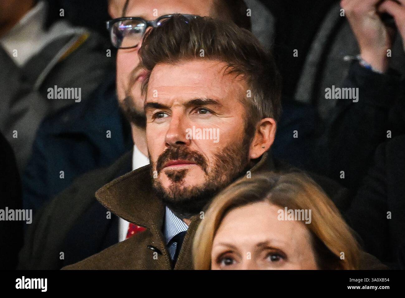 David BECKHAM during the UEFA Champions League, Round of 16, 1st leg ...