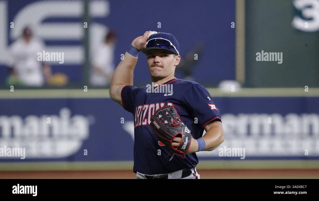 Arizona outfielder Dom Rodriguez during an NCAA baseball game against ...