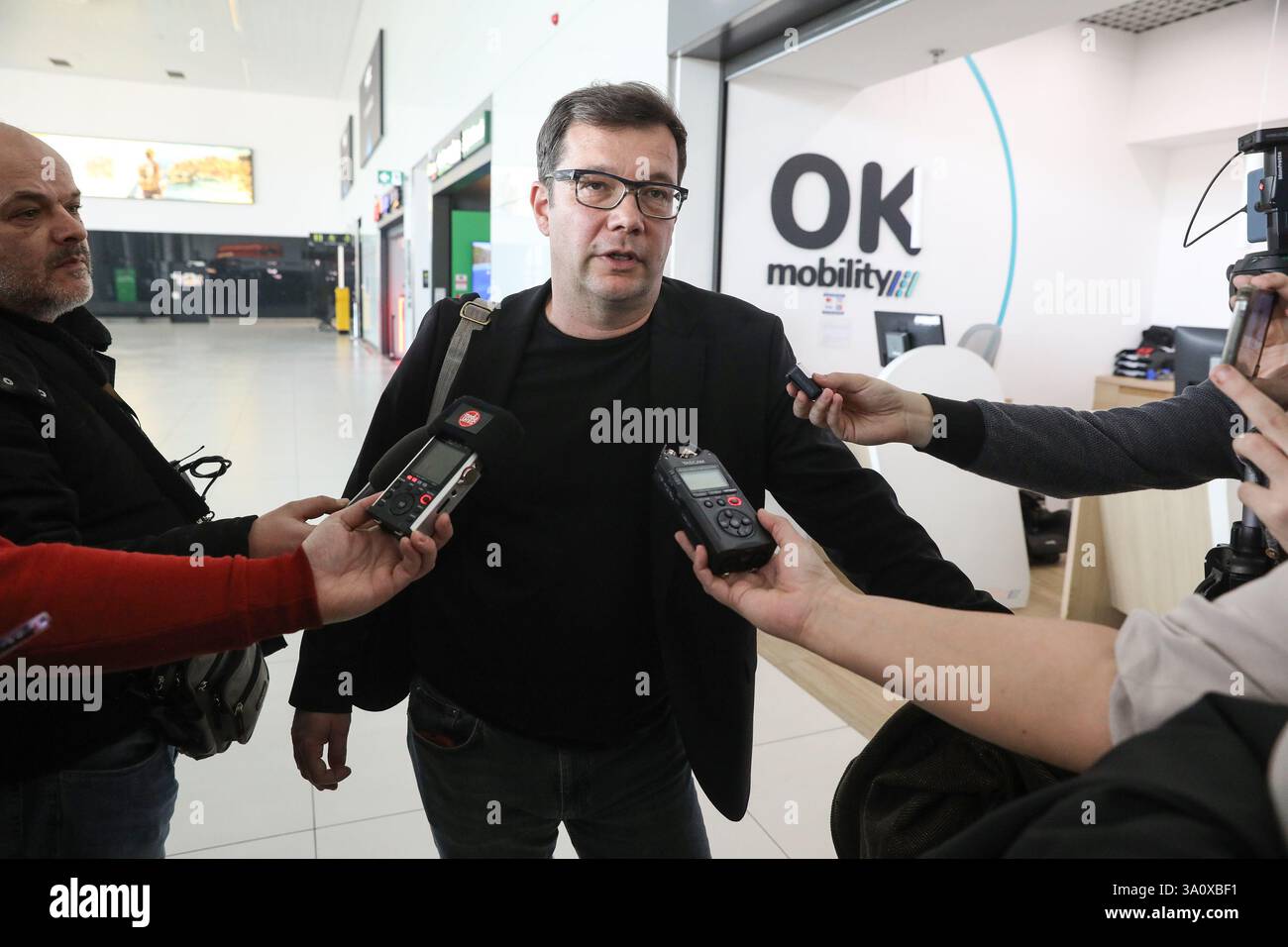 Zagreb, Croatia. 05th Mar, 2025. The crew of the film "The Man Who ...