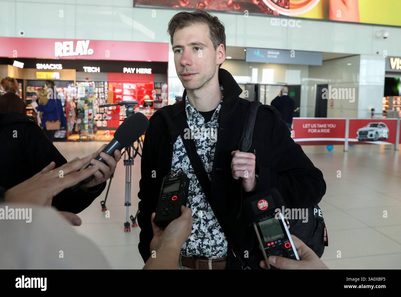 Zagreb, Croatia. 05th Mar, 2025. The crew of the film "The Man Who ...