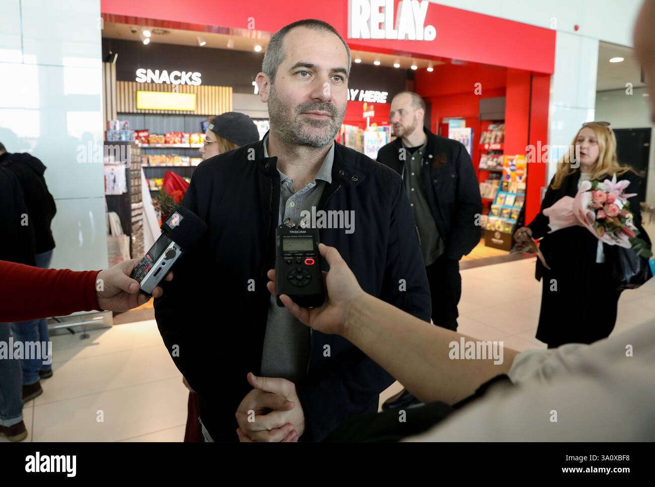 Zagreb, Croatia. 05th Mar, 2025. The crew of the film "The Man Who ...