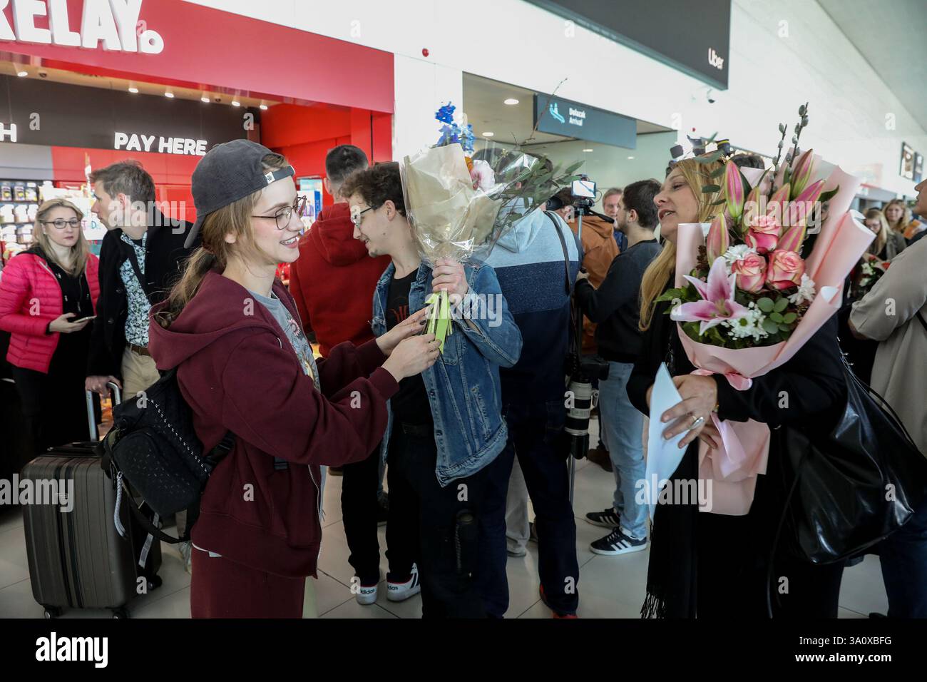 Zagreb, Croatia. 05th Mar, 2025. The crew of the film "The Man Who ...