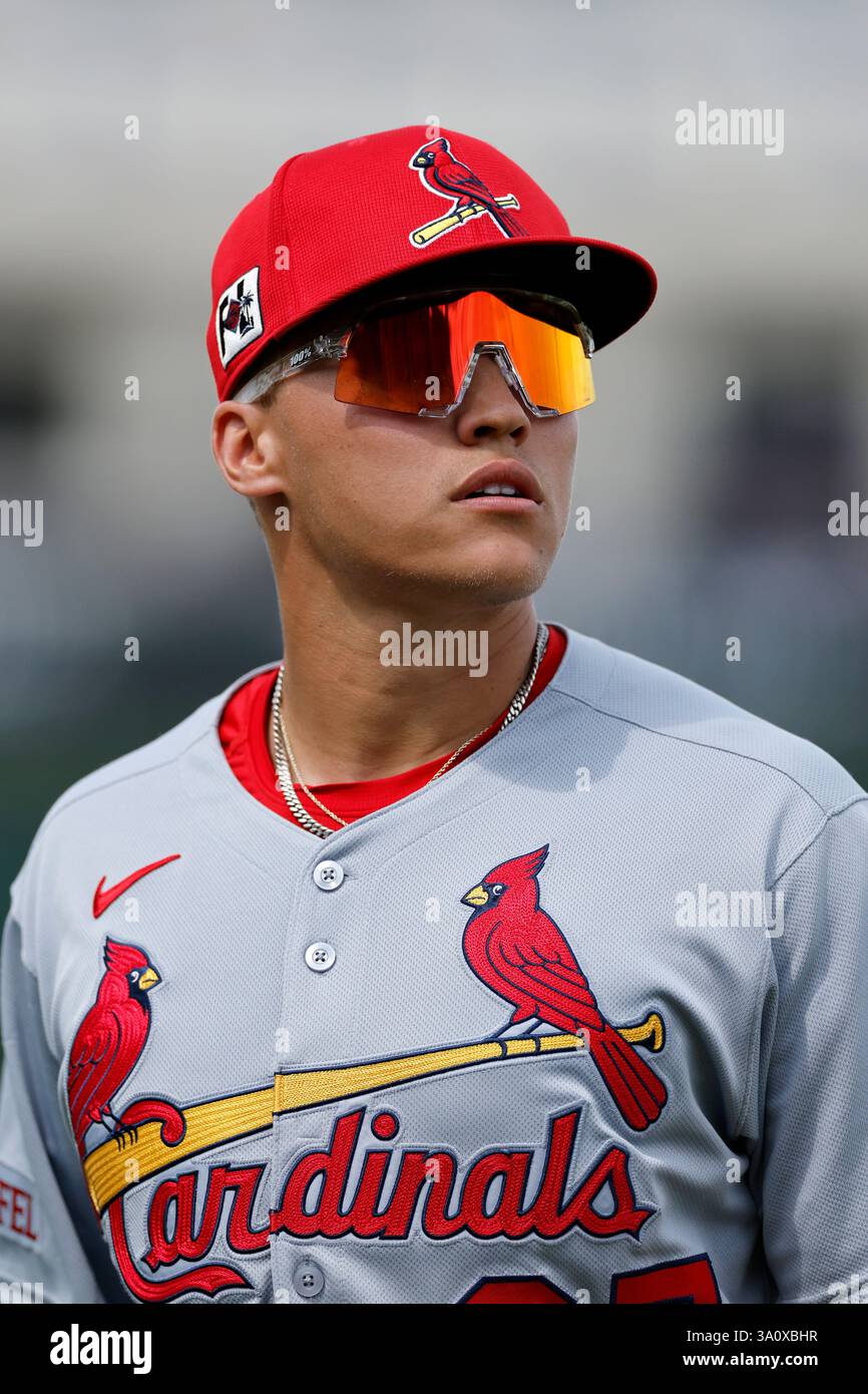 WEST PALM BEACH, FL - MARCH 05: St. Louis Cardinals shortstop JJ ...