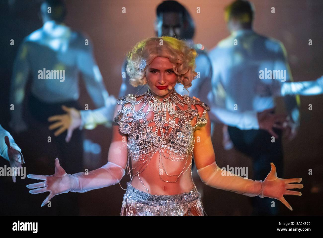 London, UK. 5 March 2025. The cast at a photocall for ‘Roxie Rocks ...