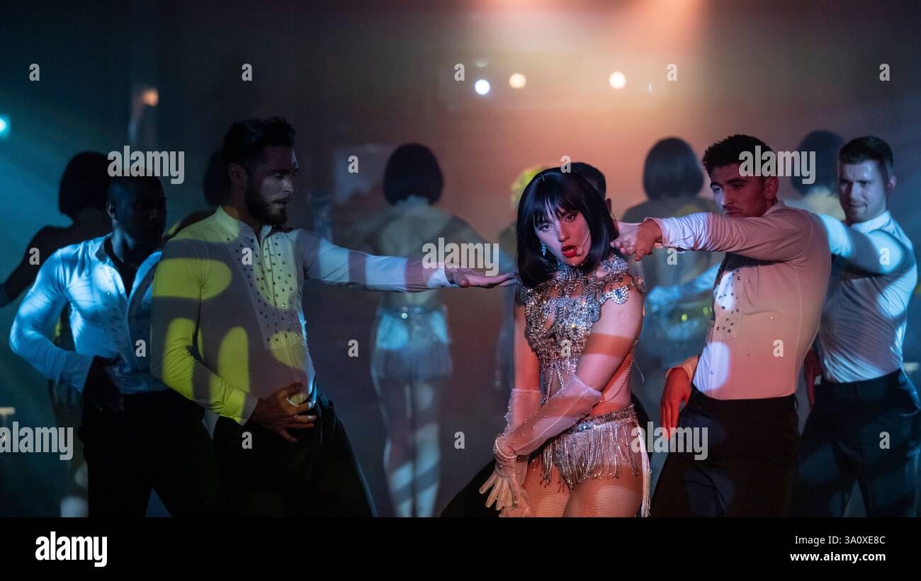 London, UK. 5 March 2025. The cast at a photocall for ‘Roxie Rocks ...