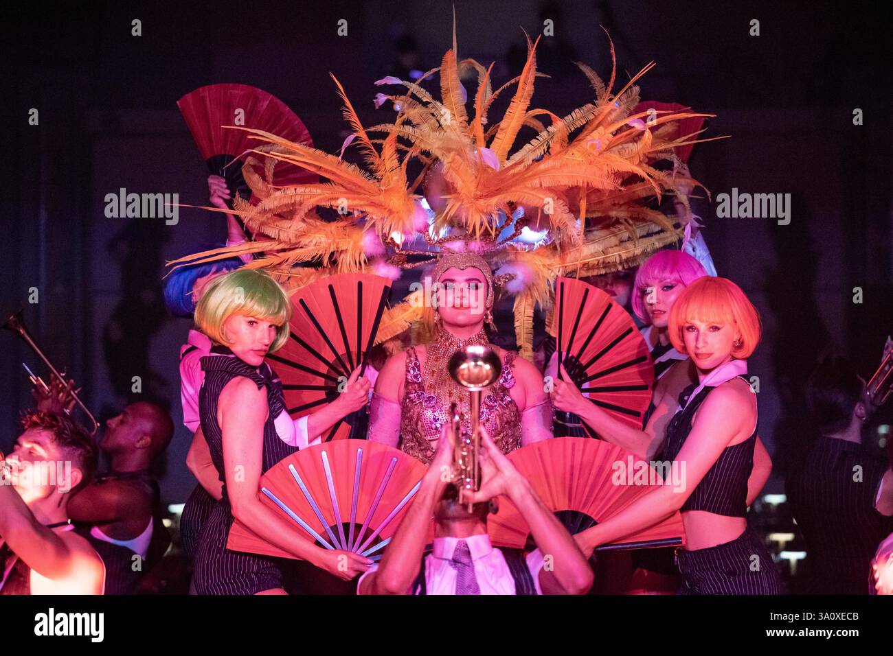 London, UK. 5 March 2025. The cast at a photocall for ‘Roxie Rocks ...