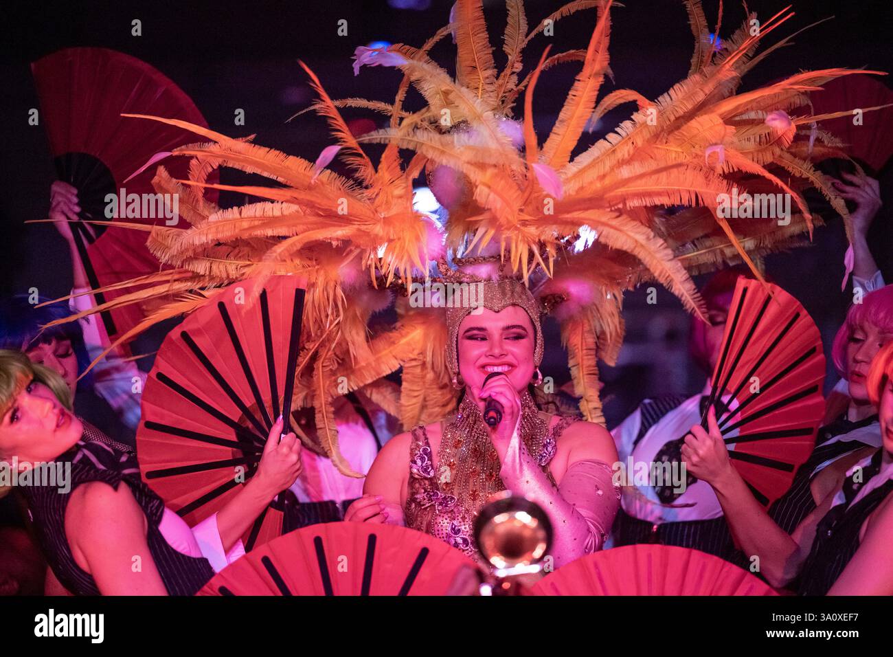 London, UK. 5 March 2025. The cast at a photocall for ‘Roxie Rocks ...