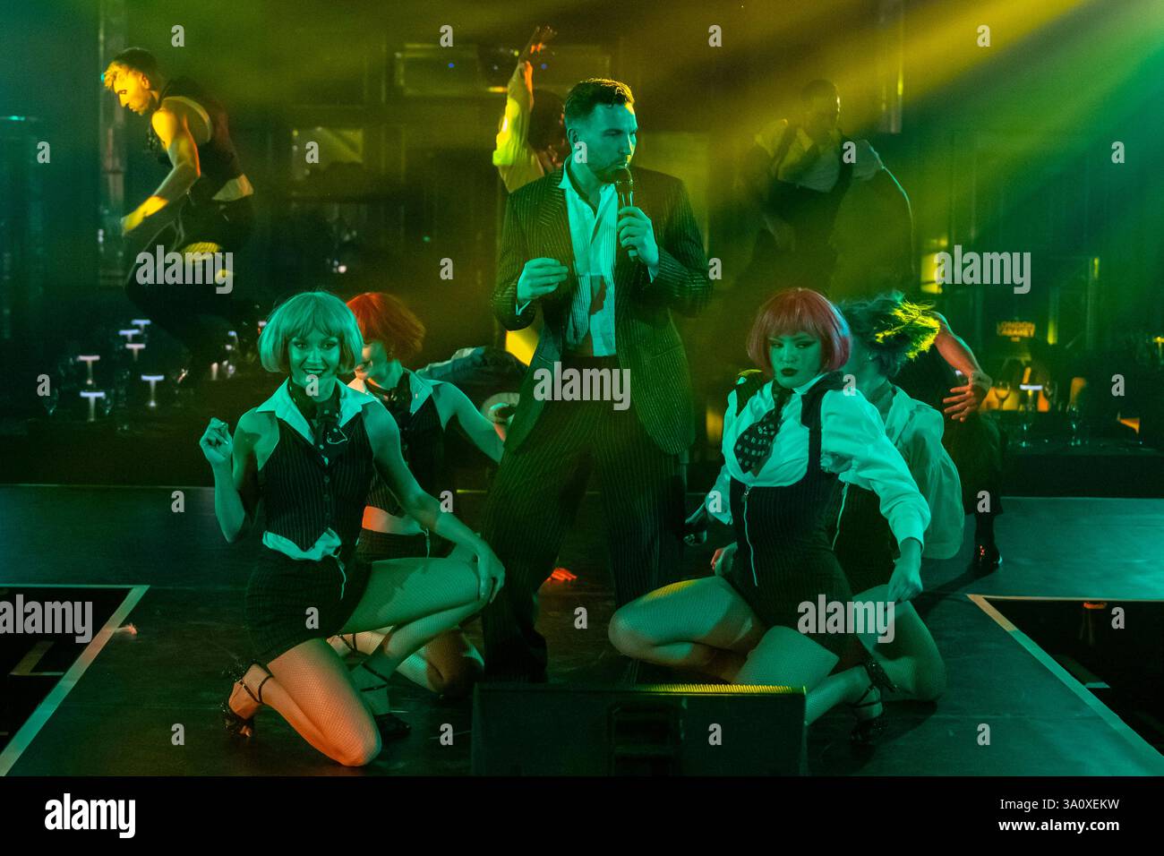 London, UK. 5 March 2025. The cast at a photocall for ‘Roxie Rocks ...