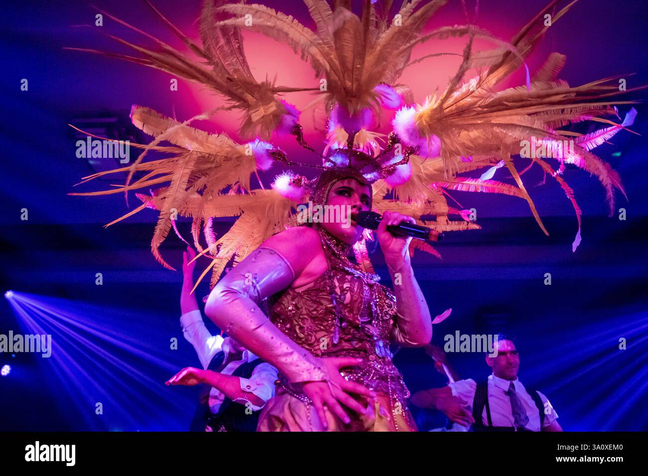 London, UK. 5 March 2025. The cast at a photocall for ‘Roxie Rocks ...