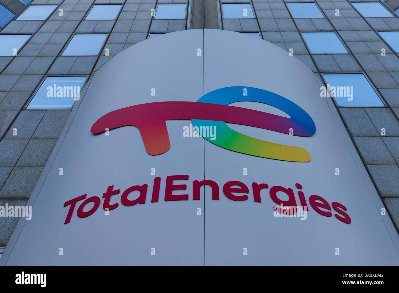 Courbevoie, France - February 23, 2025: Logo of TotalEnergies, a French ...