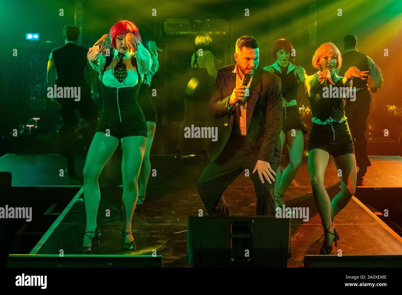 London, UK. 5 March 2025. The cast at a photocall for ‘Roxie Rocks ...
