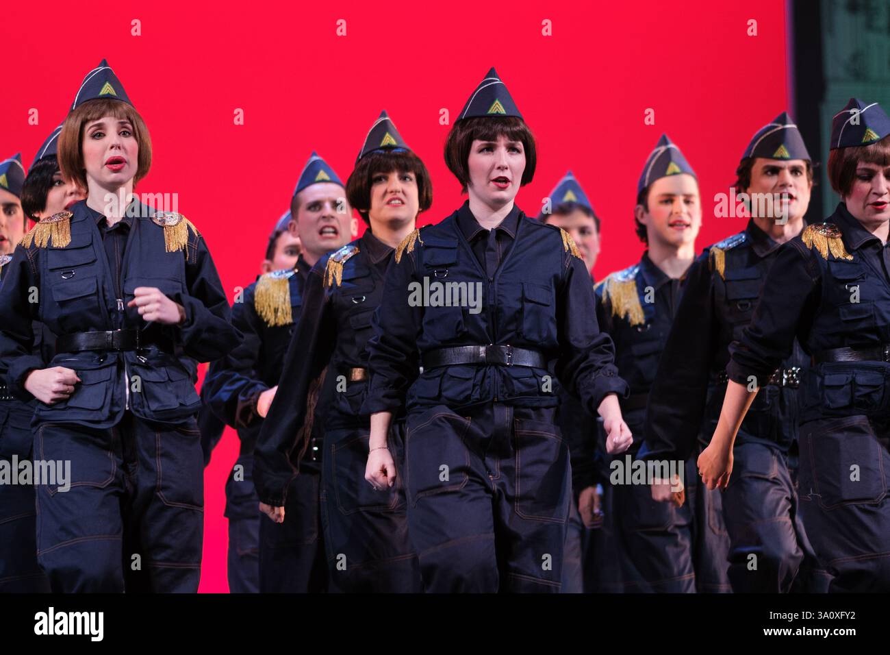 Actors perform during the presentation of the opera LA GRAN VIA at the ...