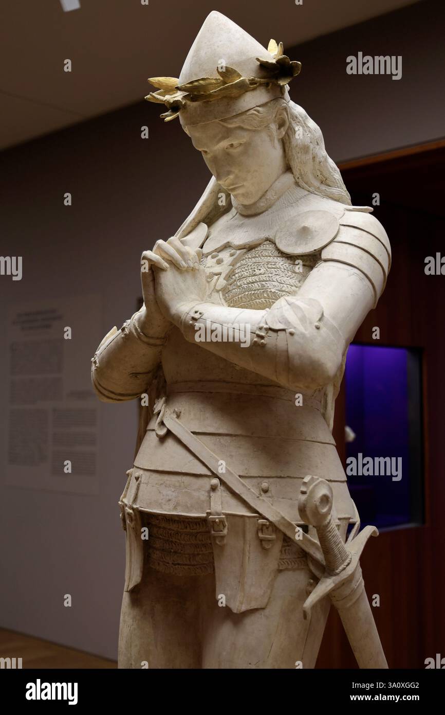 The life-size plaster model of Joan of Arc (Jeanne d'Arc) 1910 by ...