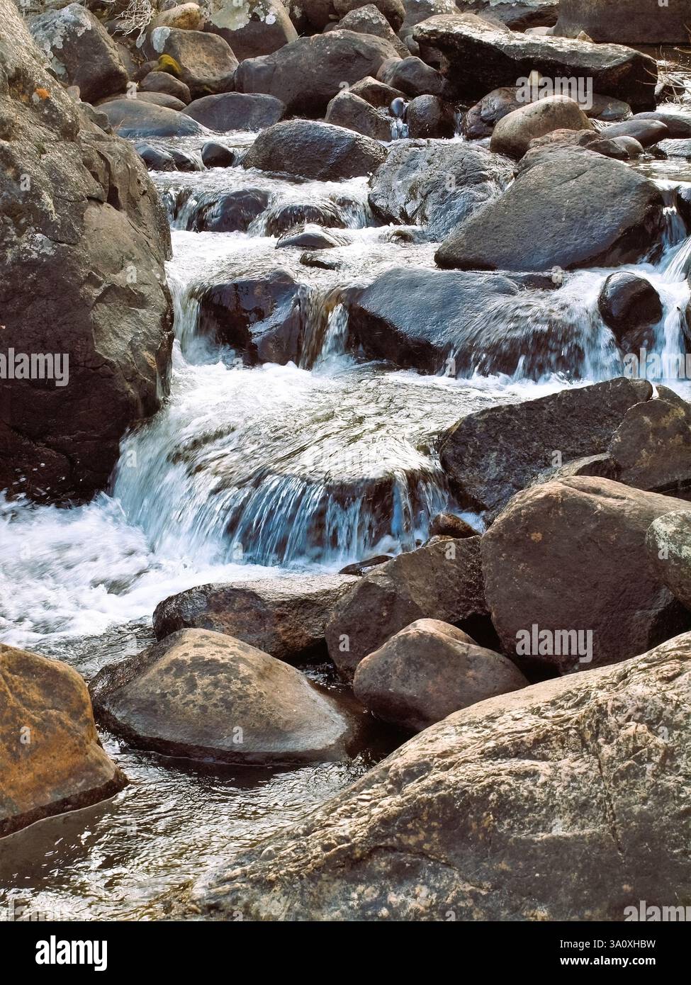 Rocks and cascades at Sinks Canyon State Park, Wyoming Stock Photo - Alamy