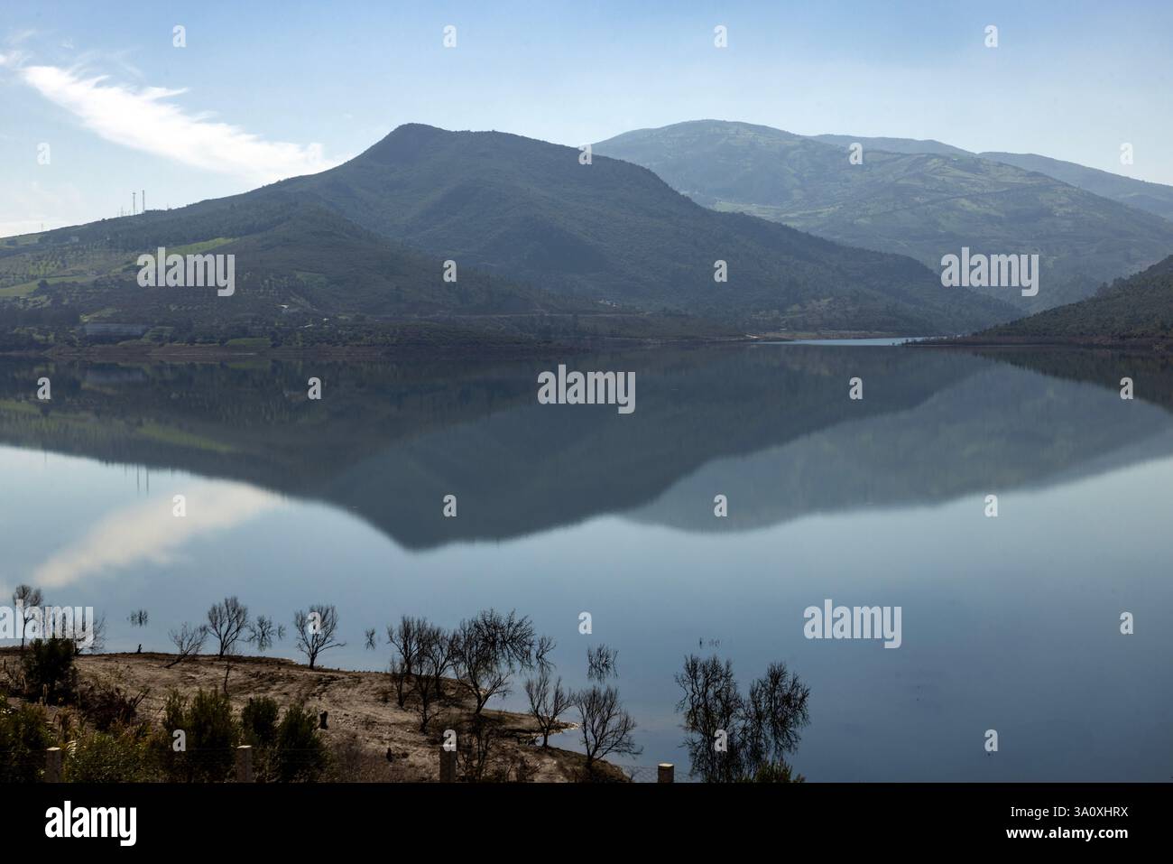 The Martil Dam in Morocco regulates the water of Wadi Mohjerat to ...