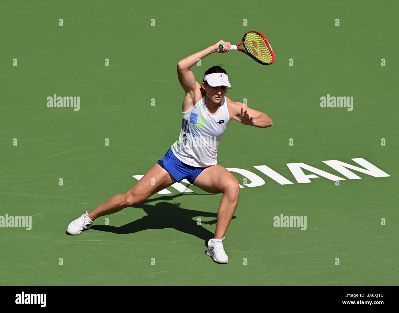 INDIAN WELLS, CA - MARCH 05: Varvara Gracheva (FRA) looks down court ...