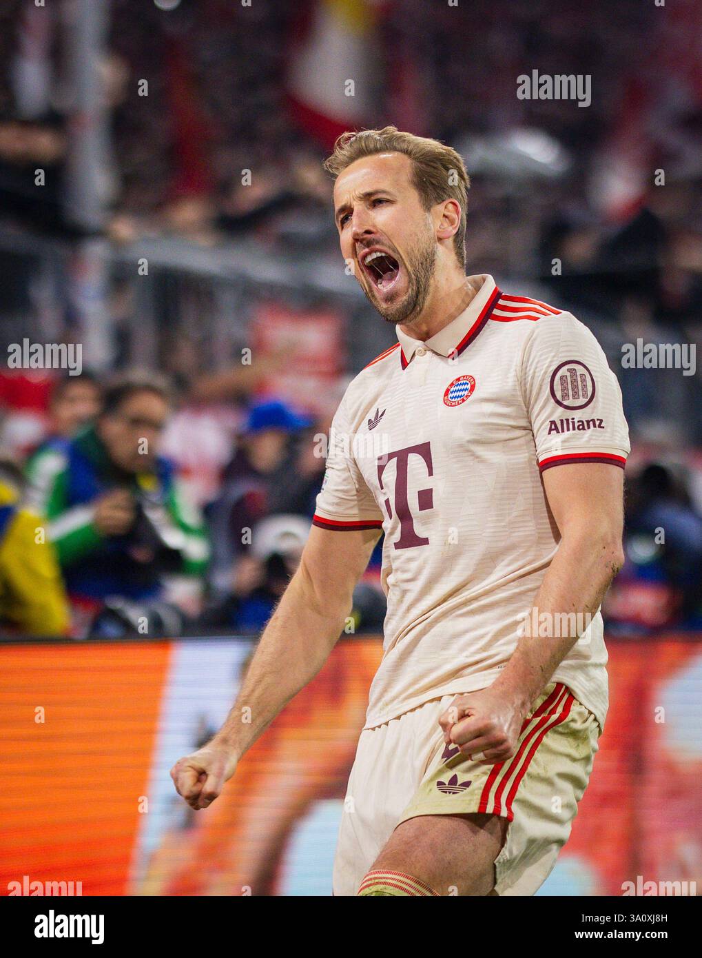 Munich, Germany. 05th Mar 2025. Harry Kane (FCB) FC Bayern München - Bayer Leverkusen 05.03.2025 ...