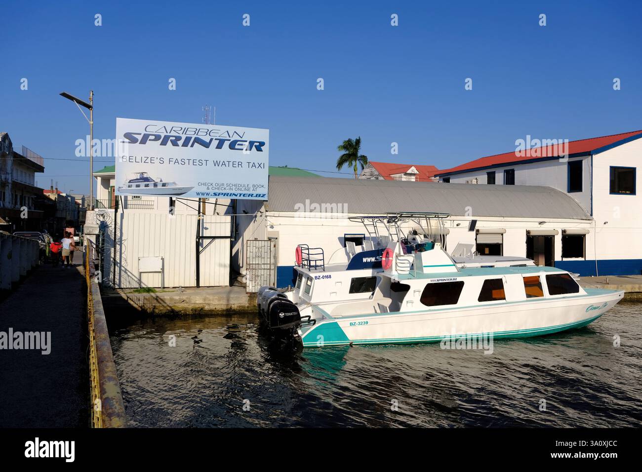 The terminal of Caribbean Sprinter water taxi from Belize City to San ...