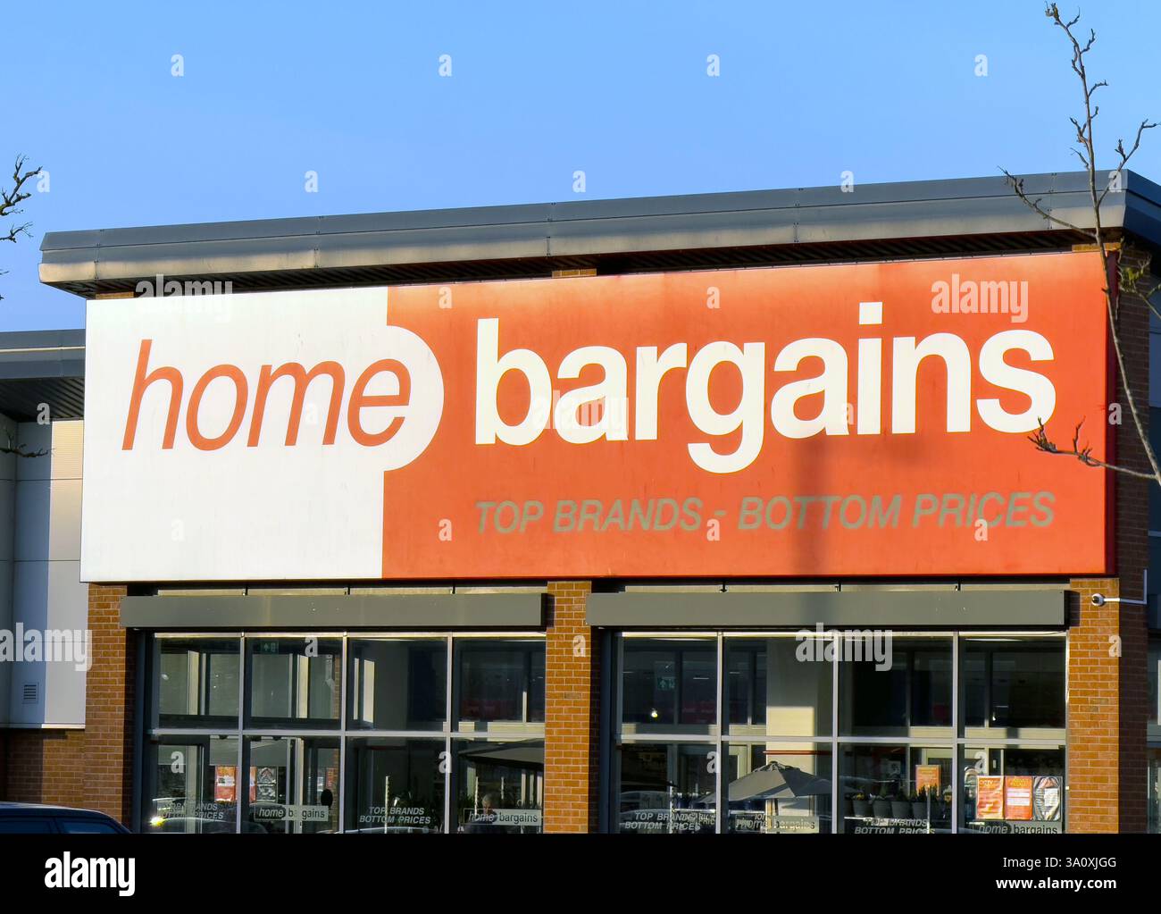 Home Bargains Store Front sign in Ormskirk. Lancashire UK Stock Photo ...
