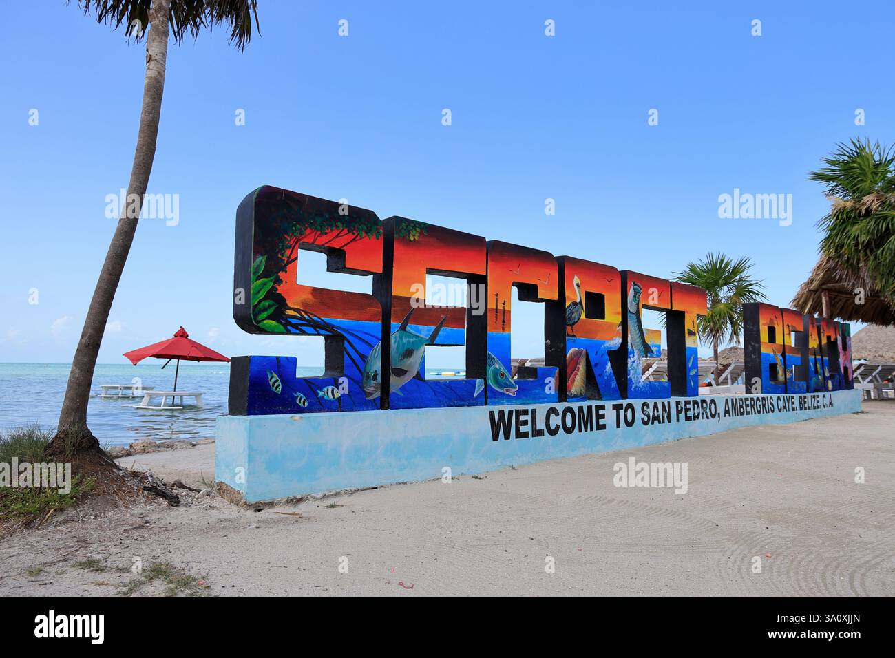The large sign of Secret Beach, a popular seaside recreation area near ...