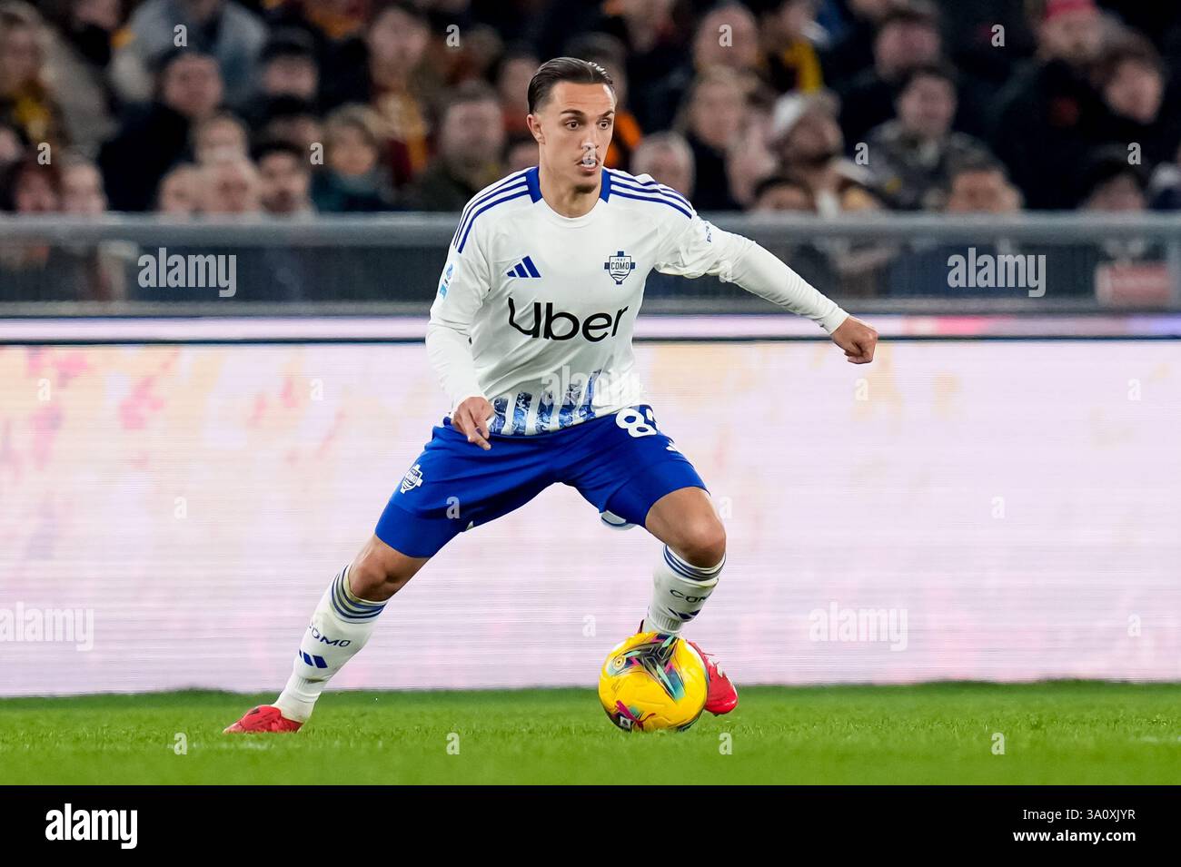 Rome, Italy. 02nd Mar, 2025. Maxence Caqueret of Como 1907 during the ...