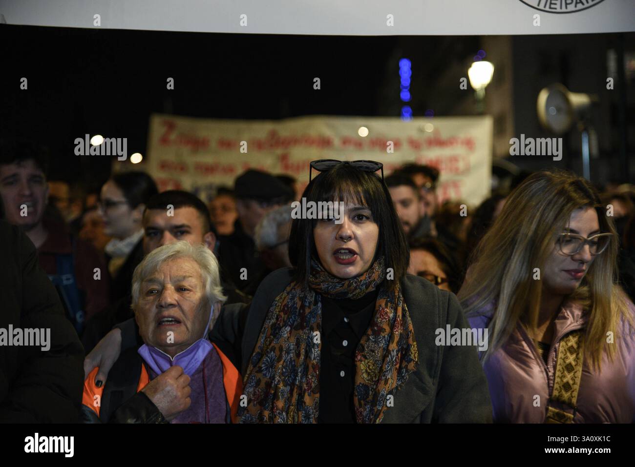 Athens, Greec, March 5, 2025. Thousands of Athenians protest in front ...