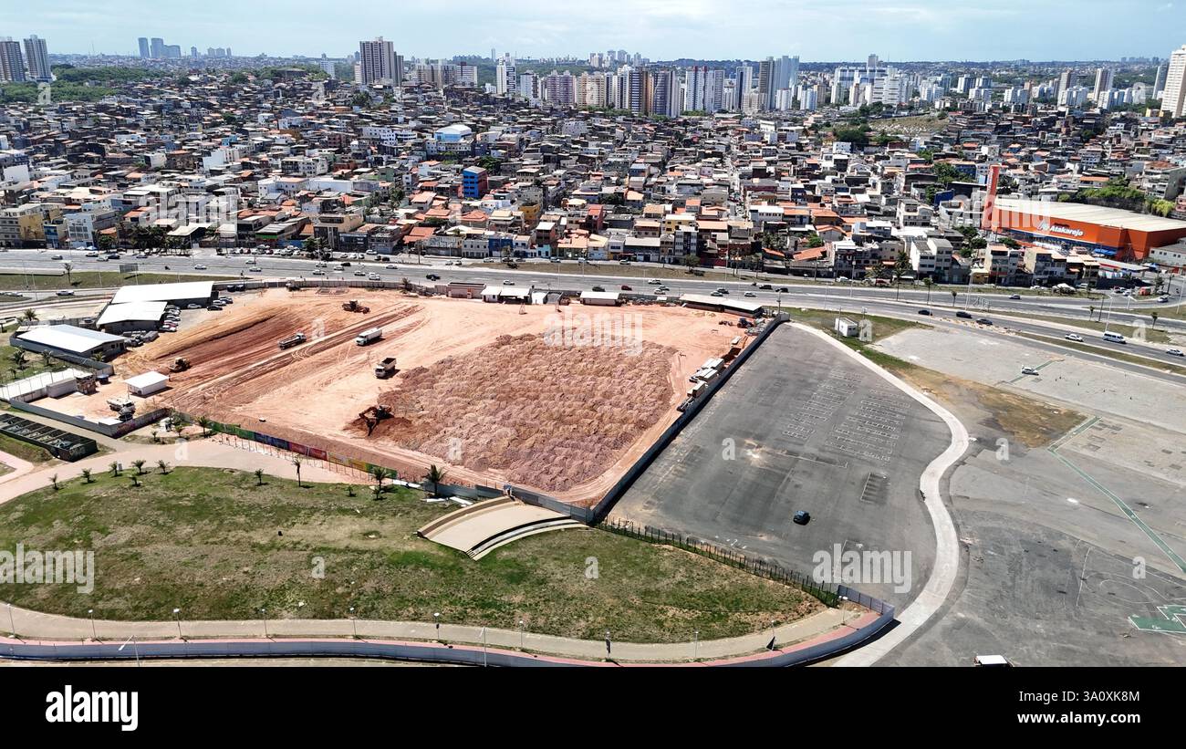 salvador bahia, brazil - january 29, 2025: aerial view of the ...