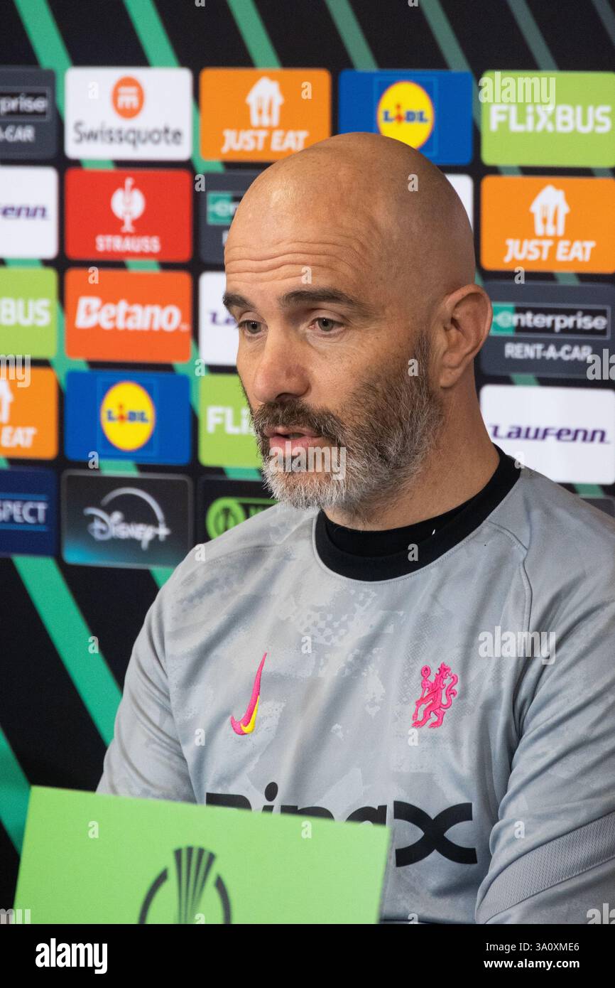Copenhagen, Denmark. 05th Mar, 2025. Chelsea FC head coach Enzo Maresca ...