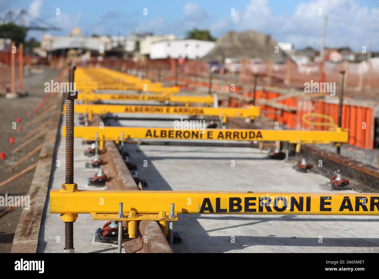 salvador, bahia, brazil - february 22, 2025: construction of the ...