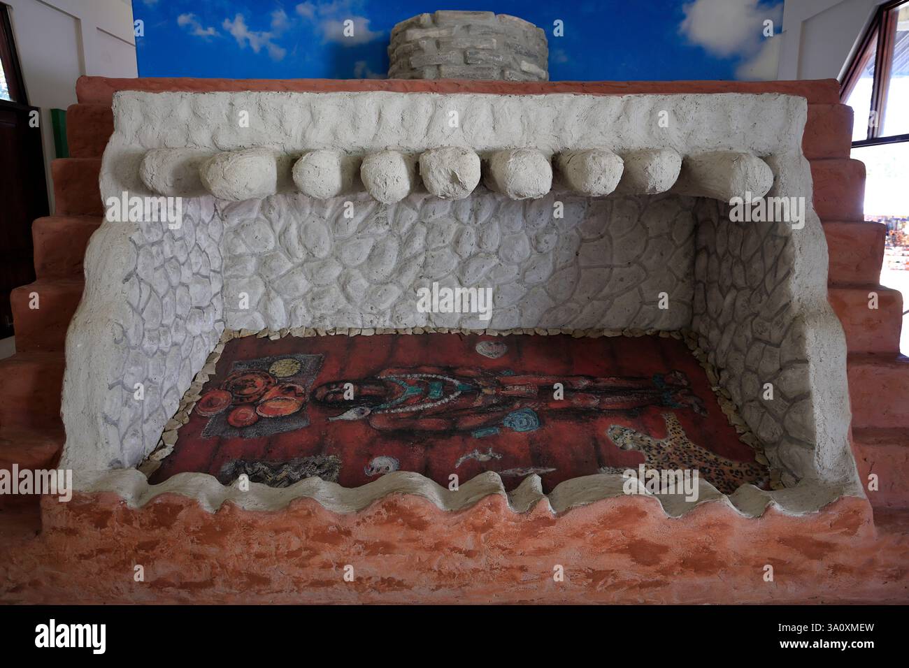 The replica of the tomb inside Temple of the Masonry Altar display in ...
