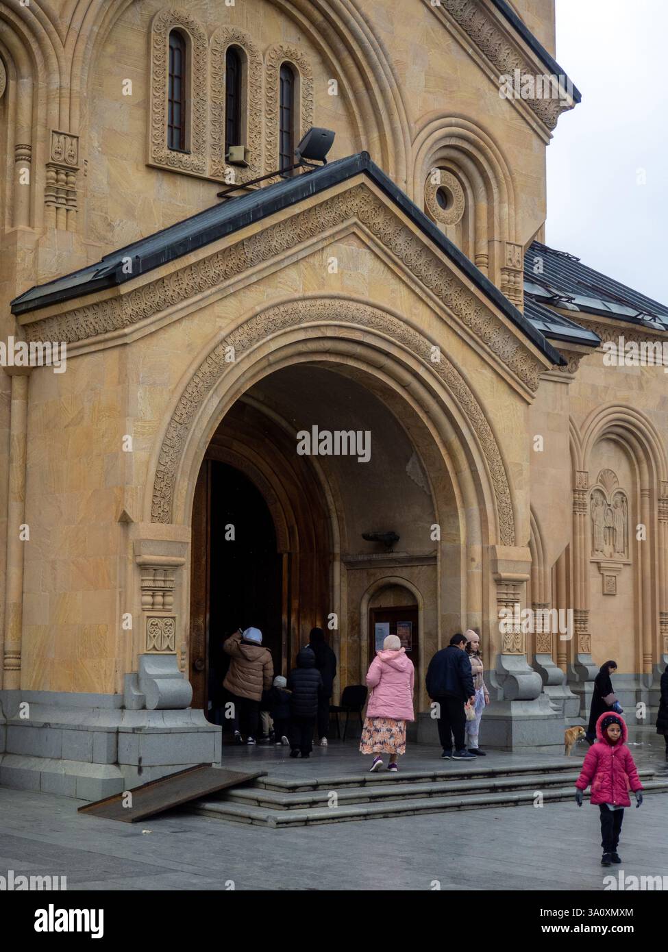 Tbilisi , Georgia. 02.09.2025 Holy Trinity Cathedral in Tbilisi. Parts ...