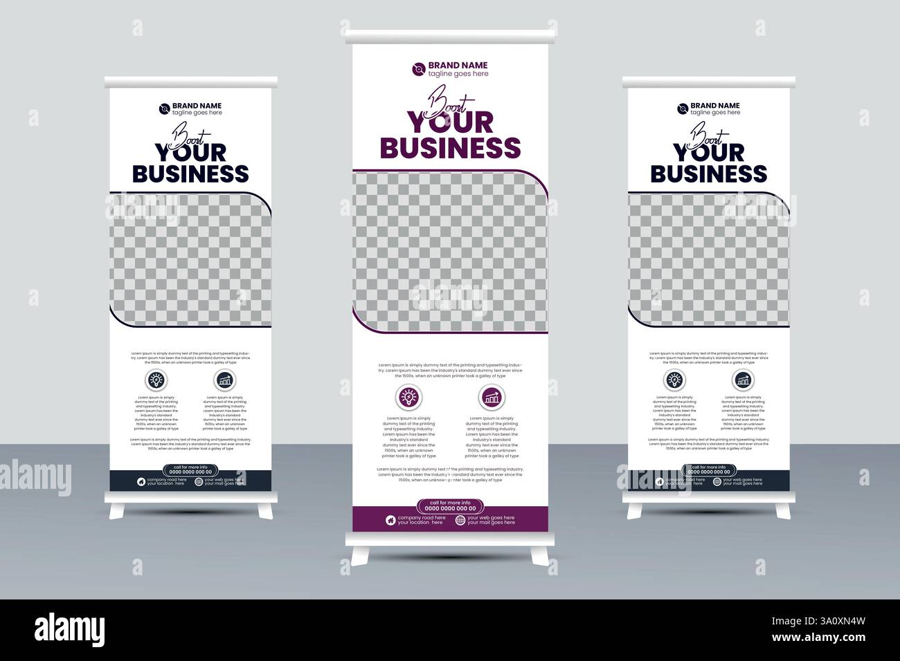 Corporate Business Roll Up Banner Design , Professional Office Roll Up ...
