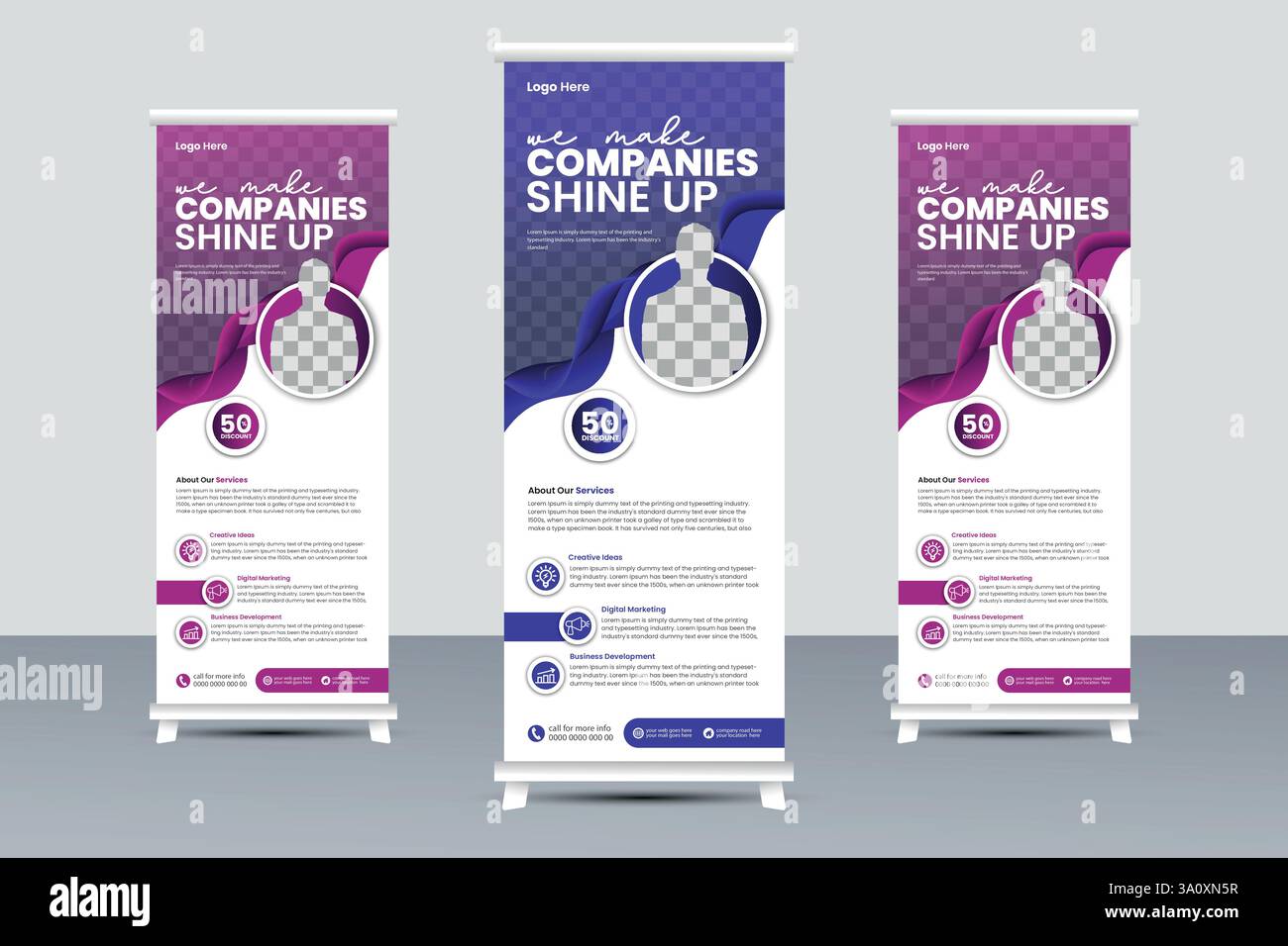 Business Conference Roll Up Banner Design for Maximum Impact Stock ...