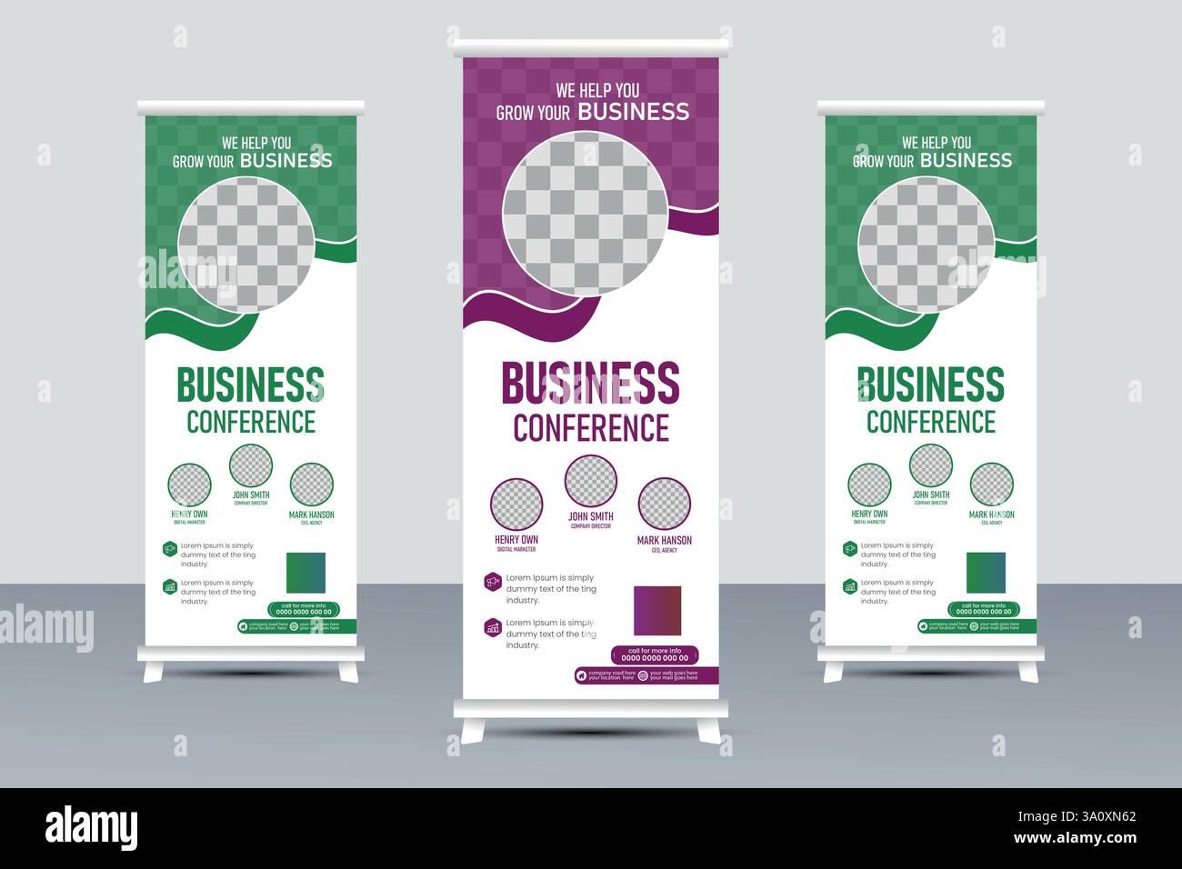 Business Conference Roll Up Banner Design for Maximum Impact Stock ...