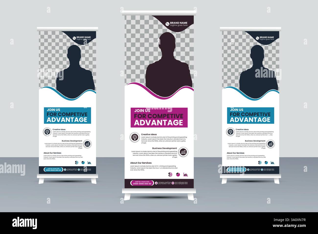 Corporate Business Roll Up Banner Design , Professional Office Roll Up ...