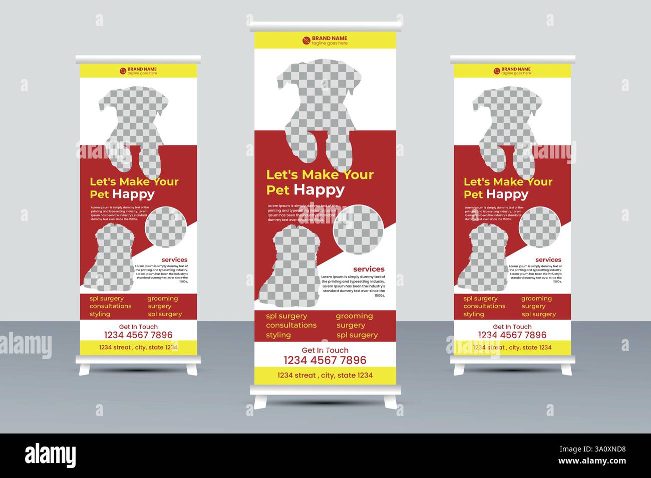 Pet banner design hi-res stock photography and images - Alamy