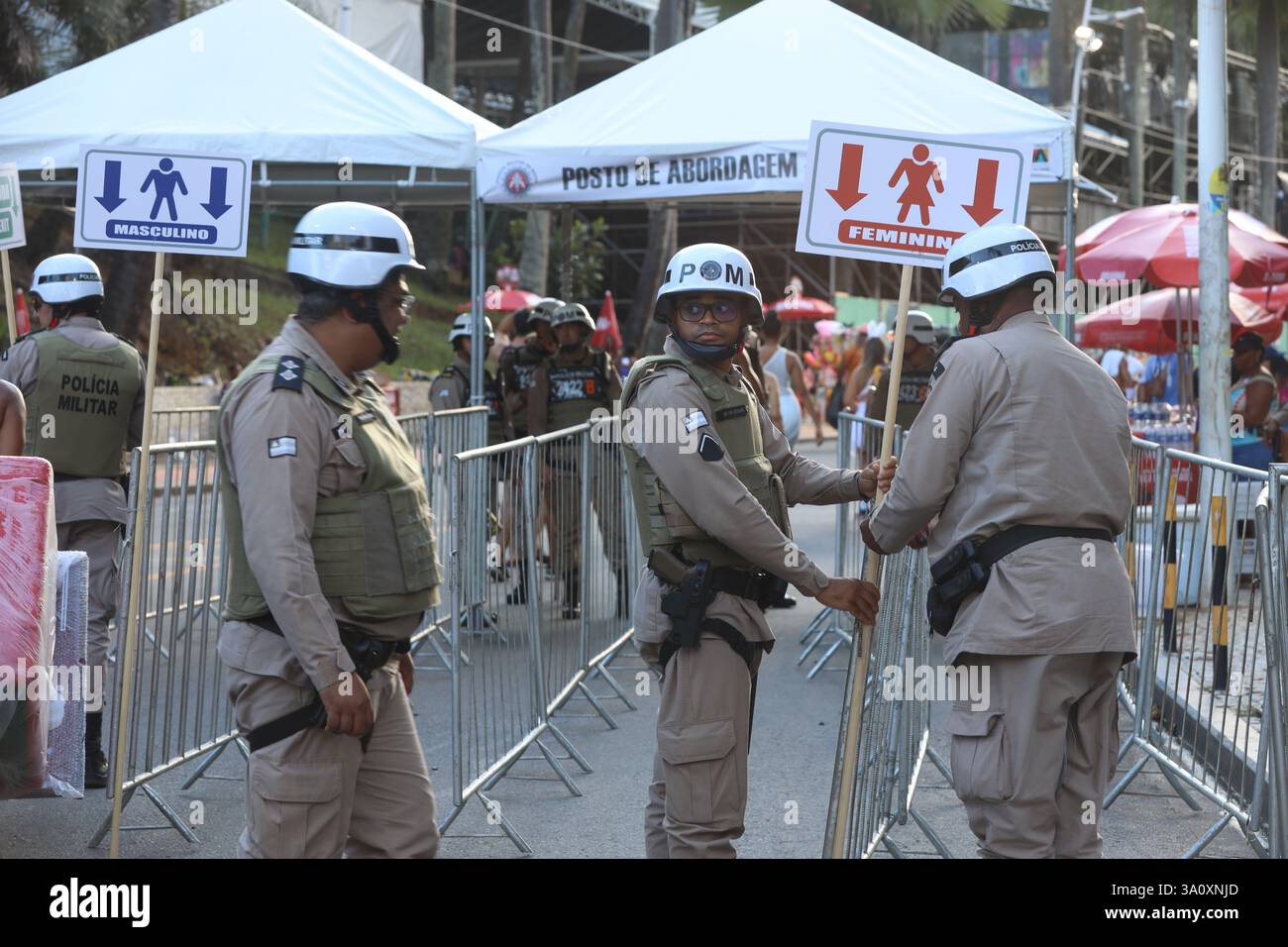 salvador, bahia, brazil - march 1, 2025: military police carry out ...