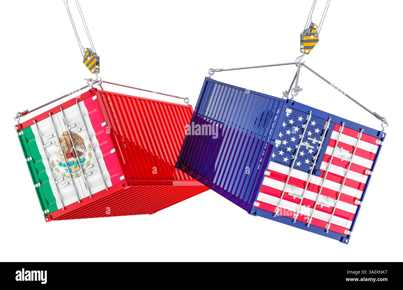 Trade war tariffs flags Cut Out Stock Images & Pictures - Alamy