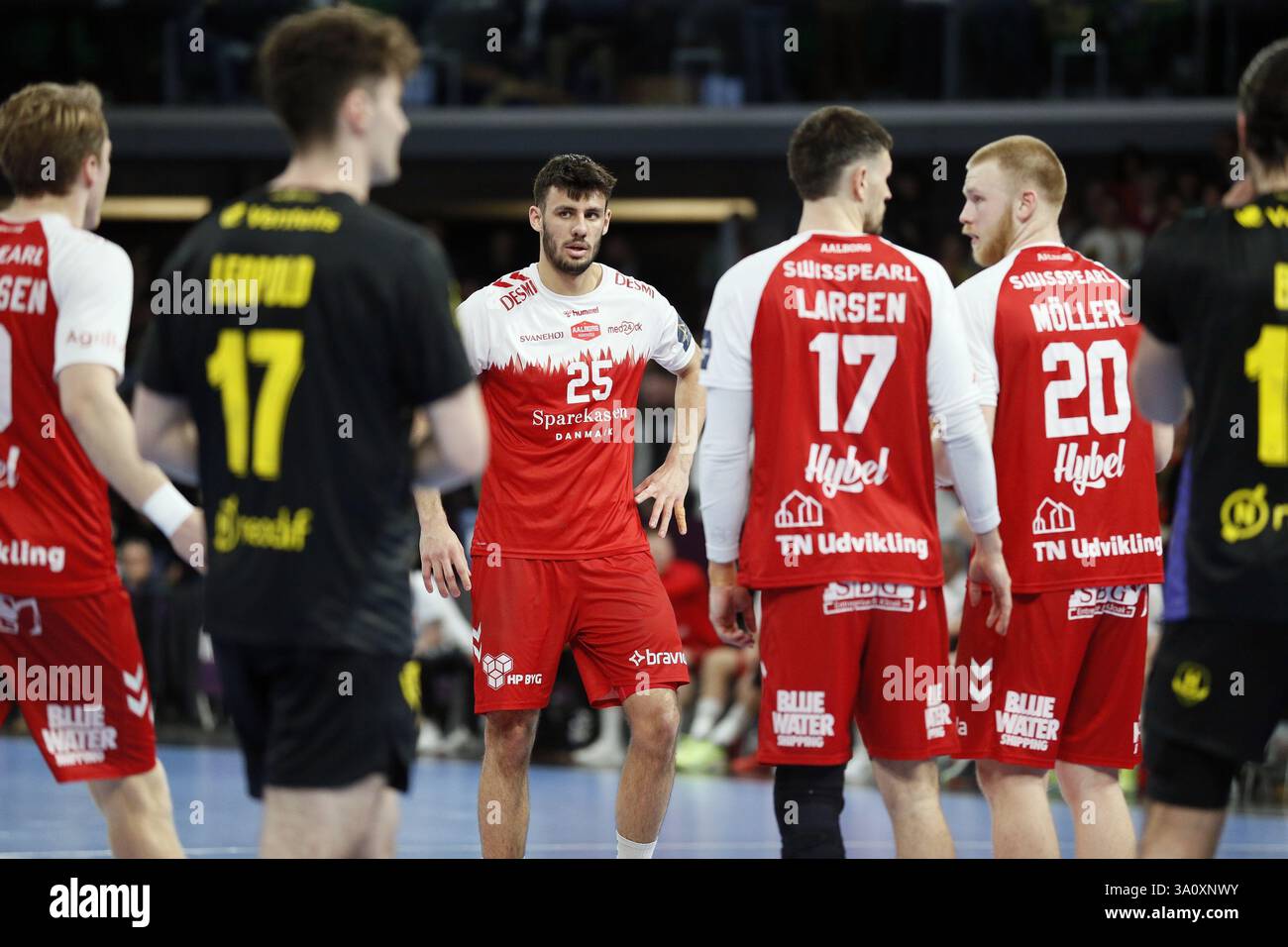 Nantes, France. 05th Mar, 2025. Marinus MUNK of Aalborg Handbold during ...