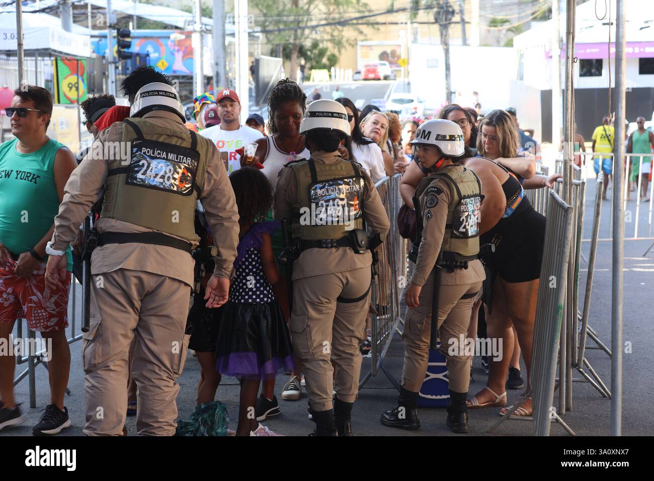 salvador, bahia, brazil - march 1, 2025: military police carry out ...
