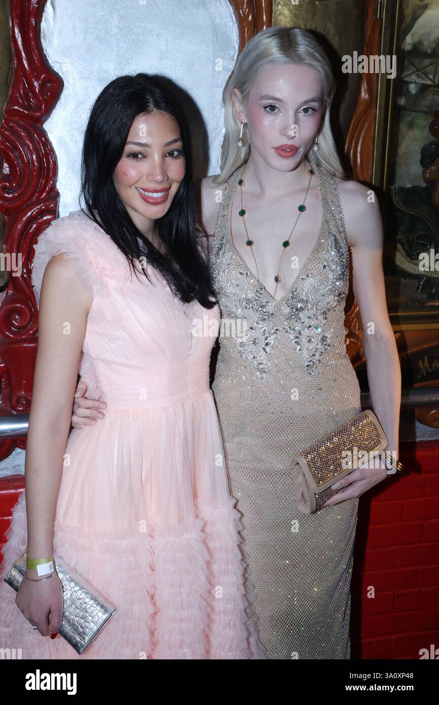Miriam Kedra and Andrea Furet at the Christophe Guillarme fashion show ...
