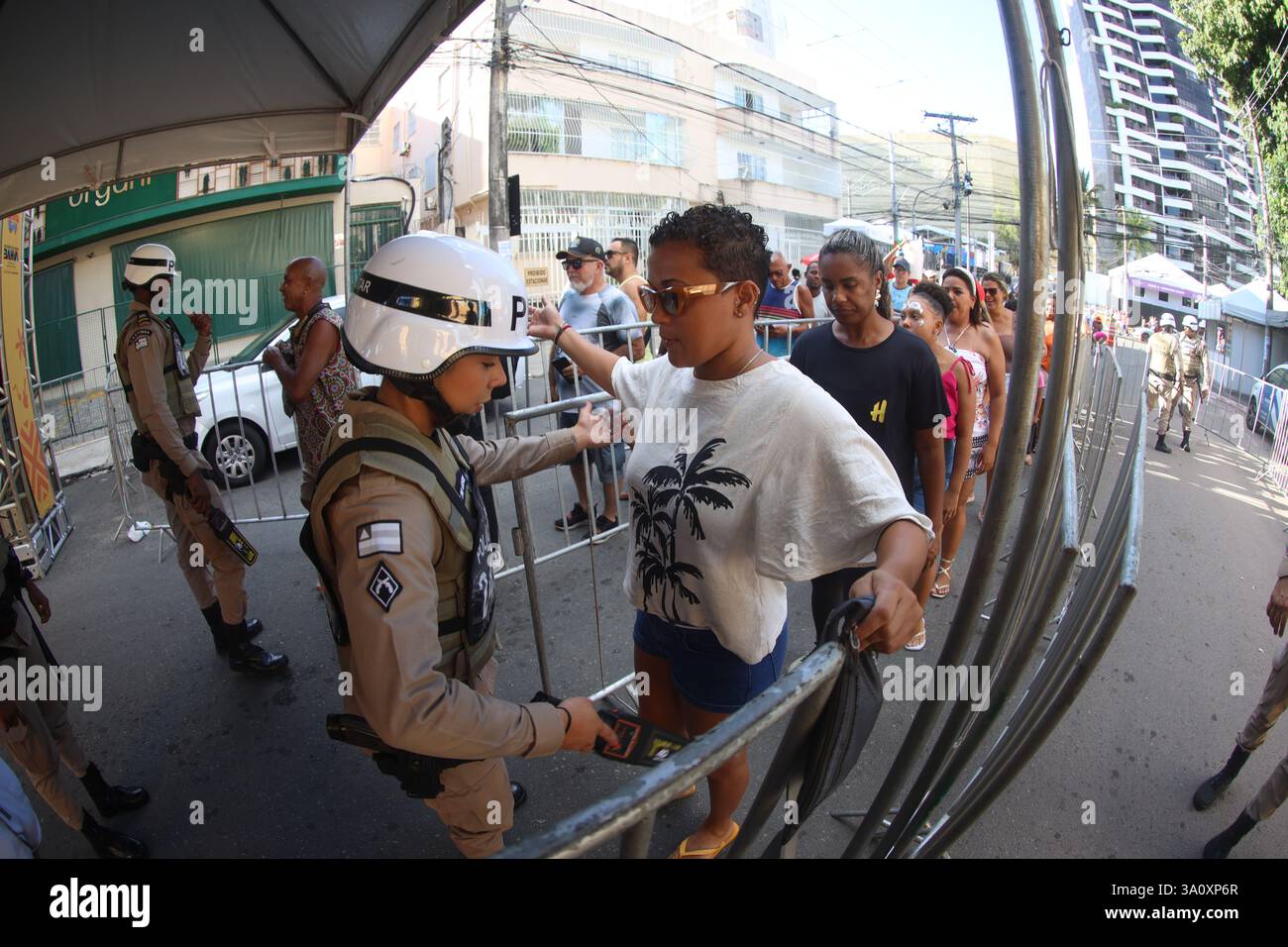 salvador, bahia, brazil - march 1, 2025: military police carry out ...