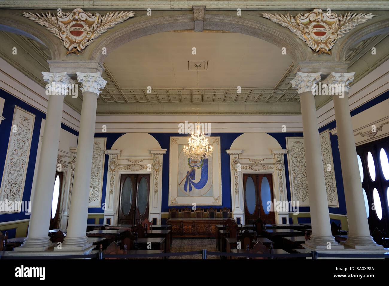 The Blue Room (Salon Azul) was the meeting place of the Legislature of ...