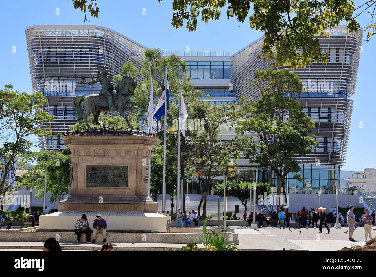National Library of El Salvador at the Plaza Gerardo Barrios aka the ...