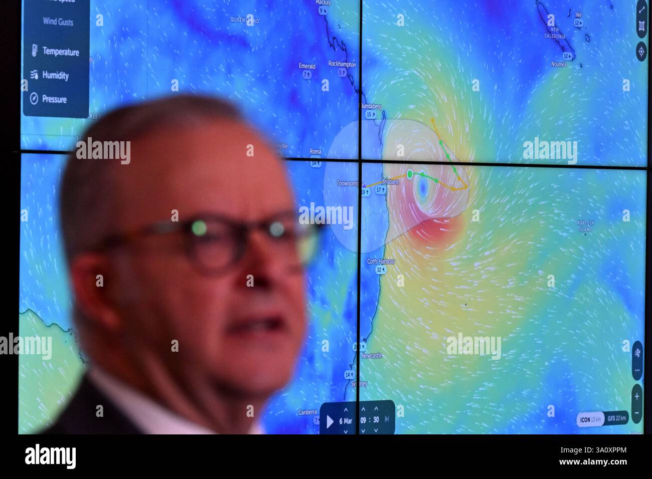 Canberra, Australia. 06th Mar, 2025. A map showing the location of ...