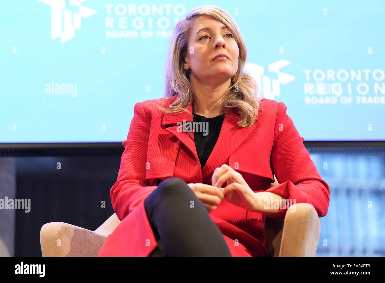 Foreign Affairs Minister Melanie Joly speaks at the Toronto Region ...