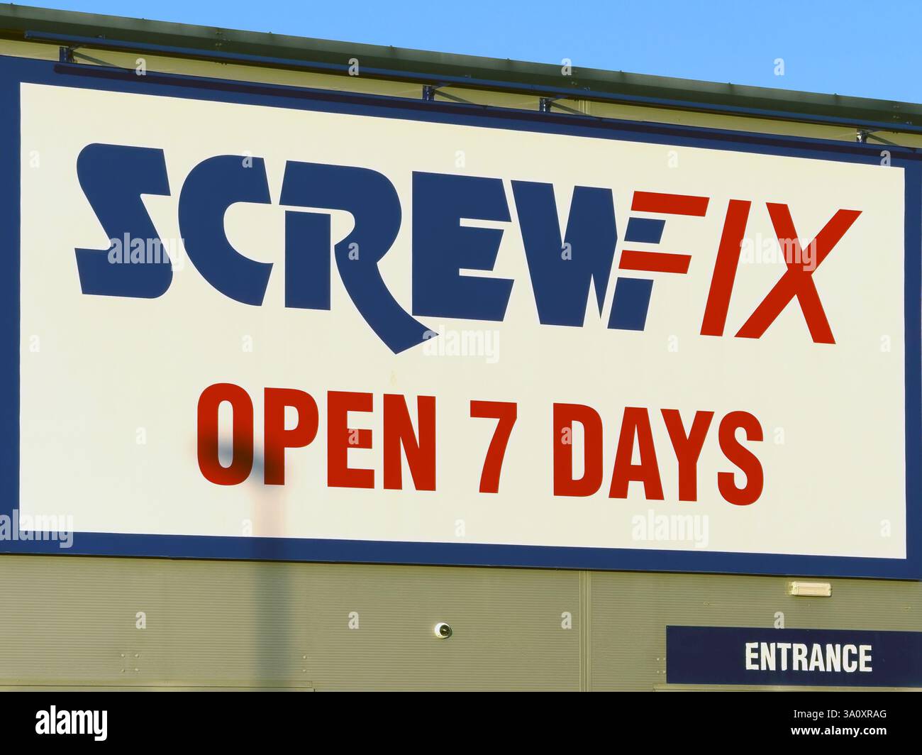 Screwfix Store Front sign in Ormskirk. Lancashire UK Stock Photo - Alamy