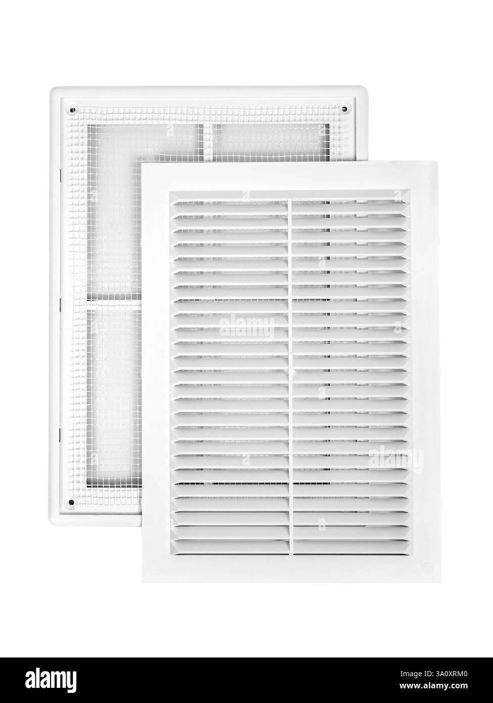 Ventilation grate isolated on a white background. Rectangular shape. Material plastic Stock ...