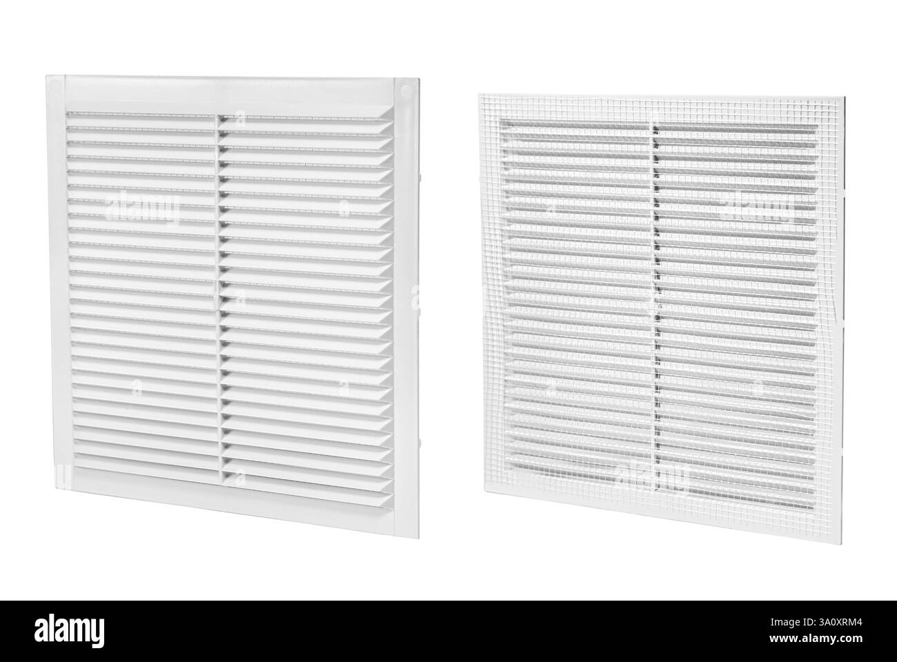 Ventilation grate isolated on a white background. Square shape. Material plastic Stock Photo - Alamy