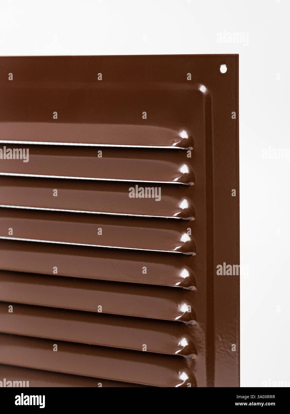 Ventilation grate isolated on a white background. Material aluminum ...